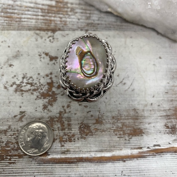 Jewelry | Vintage Whiting Davis Mother Of Pearl Ring | Poshmark